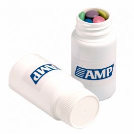 CC032B1 Smarties Look-Alike (Mixed Colours) Filled Pill Jars - 120g