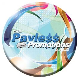 Custom BB30P 30mm Tin Button Badges With Plastic Back - Large Run